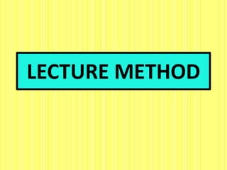 1. lecture method | PPT