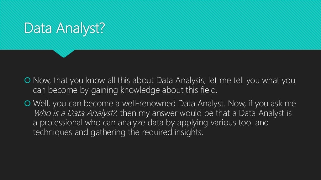Introduction to Data Analytics