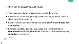 Types of Economic Systems | PPTX
