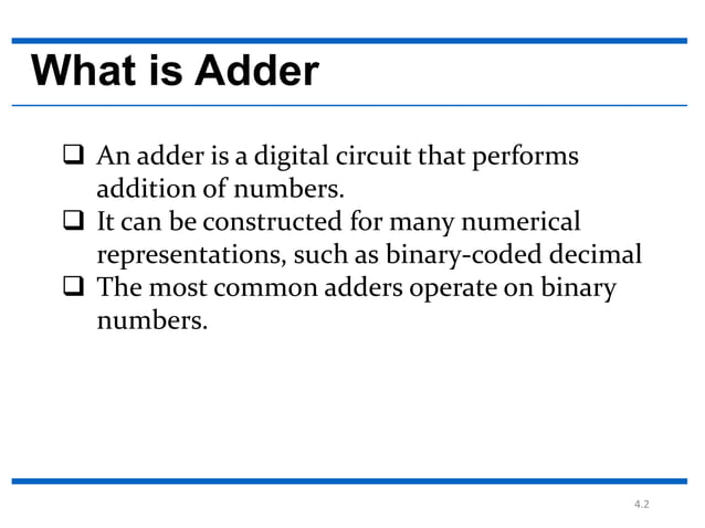 1.ripple carry adder, full adder implementation using half adder. | PPTX | Computing ...