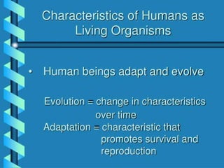 1.0 introduction to human biology | PPTX