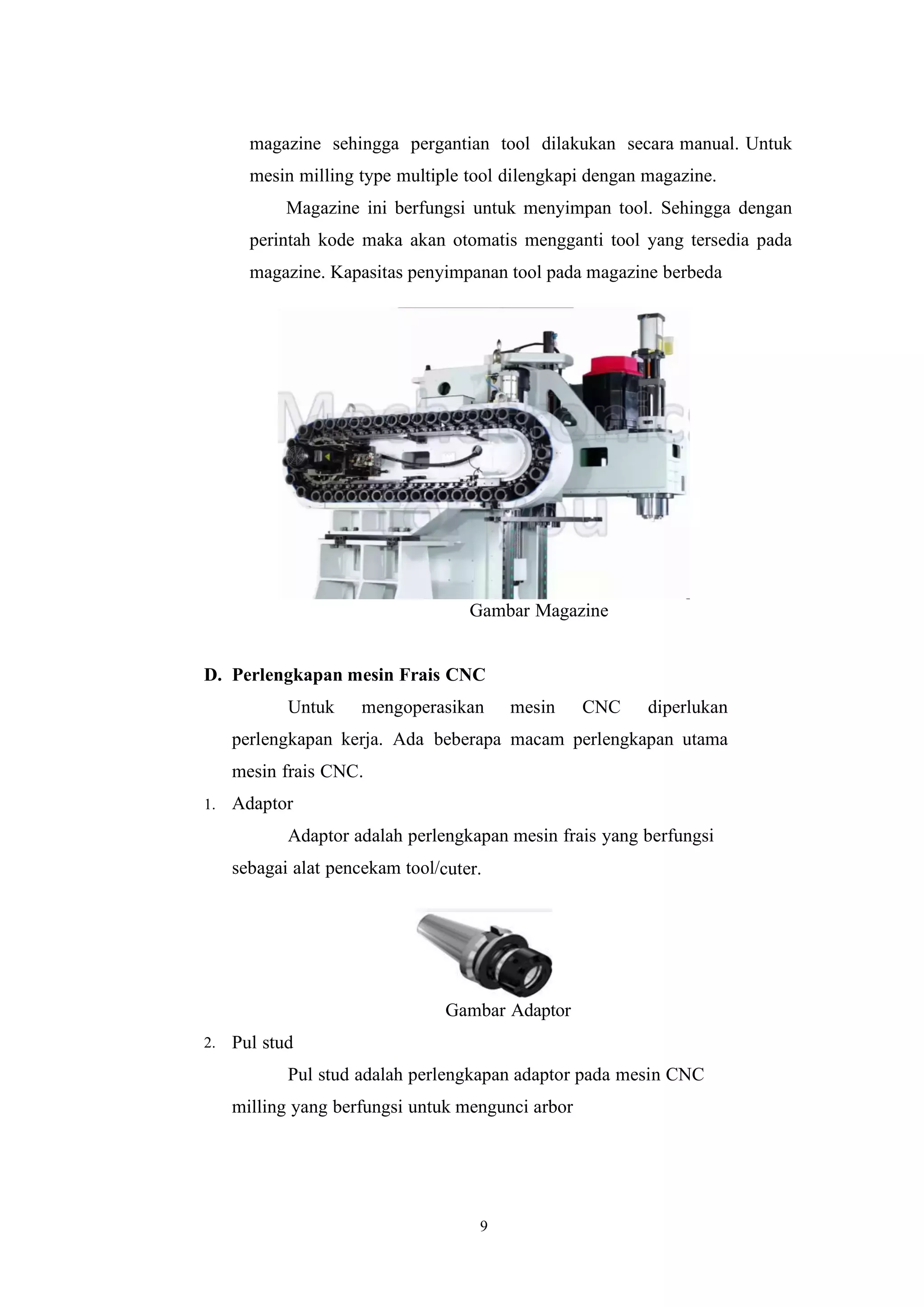 1. materi 1 mengenal bagian mesin cnc | PDF