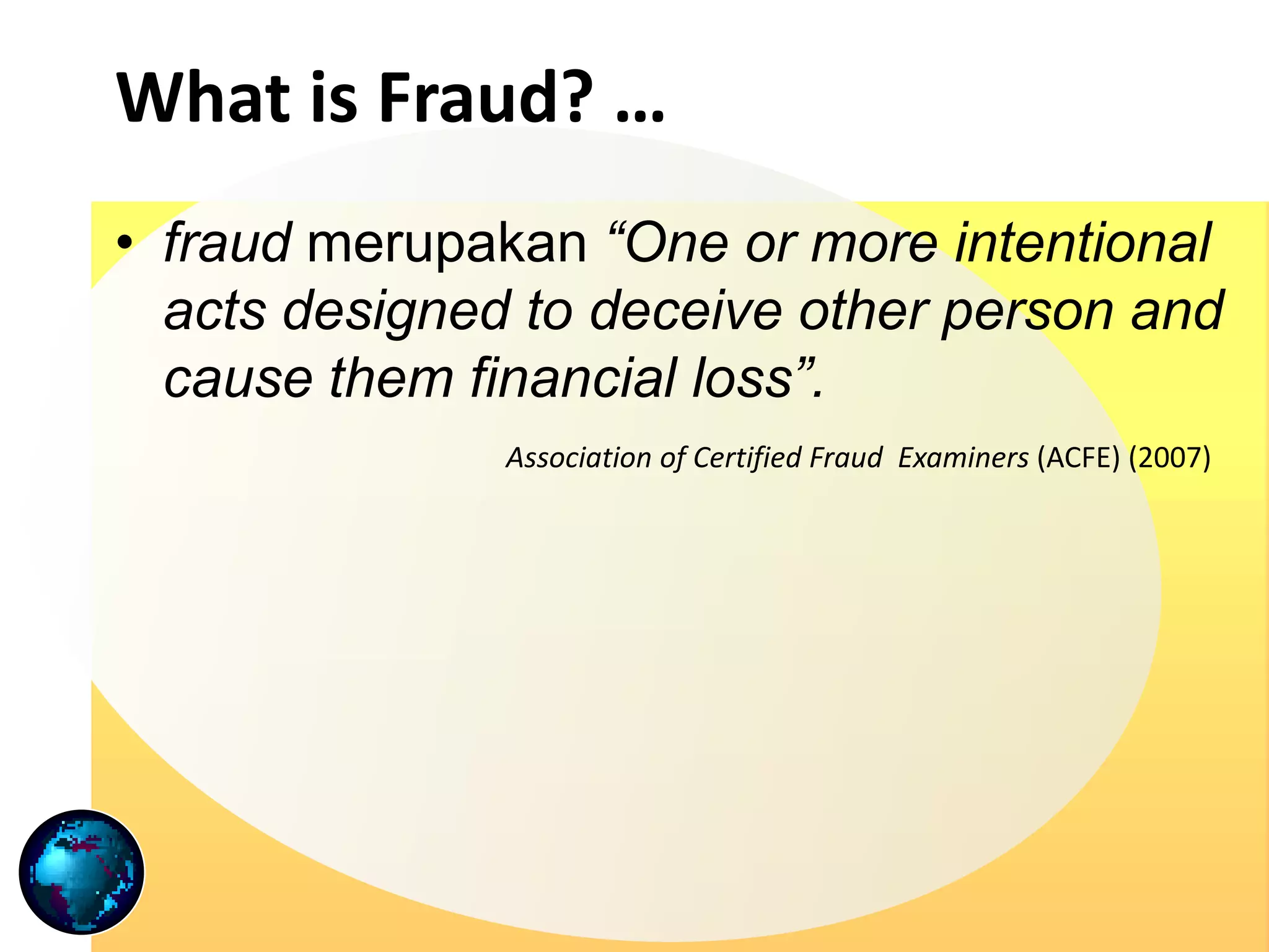Overview Fraud RISK MANAGEMENT _Fraud RISK ASSESSMENT Training | PPT