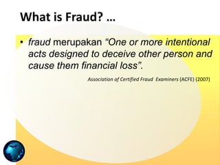 Overview Fraud RISK MANAGEMENT _Fraud RISK ASSESSMENT Training | PPTX