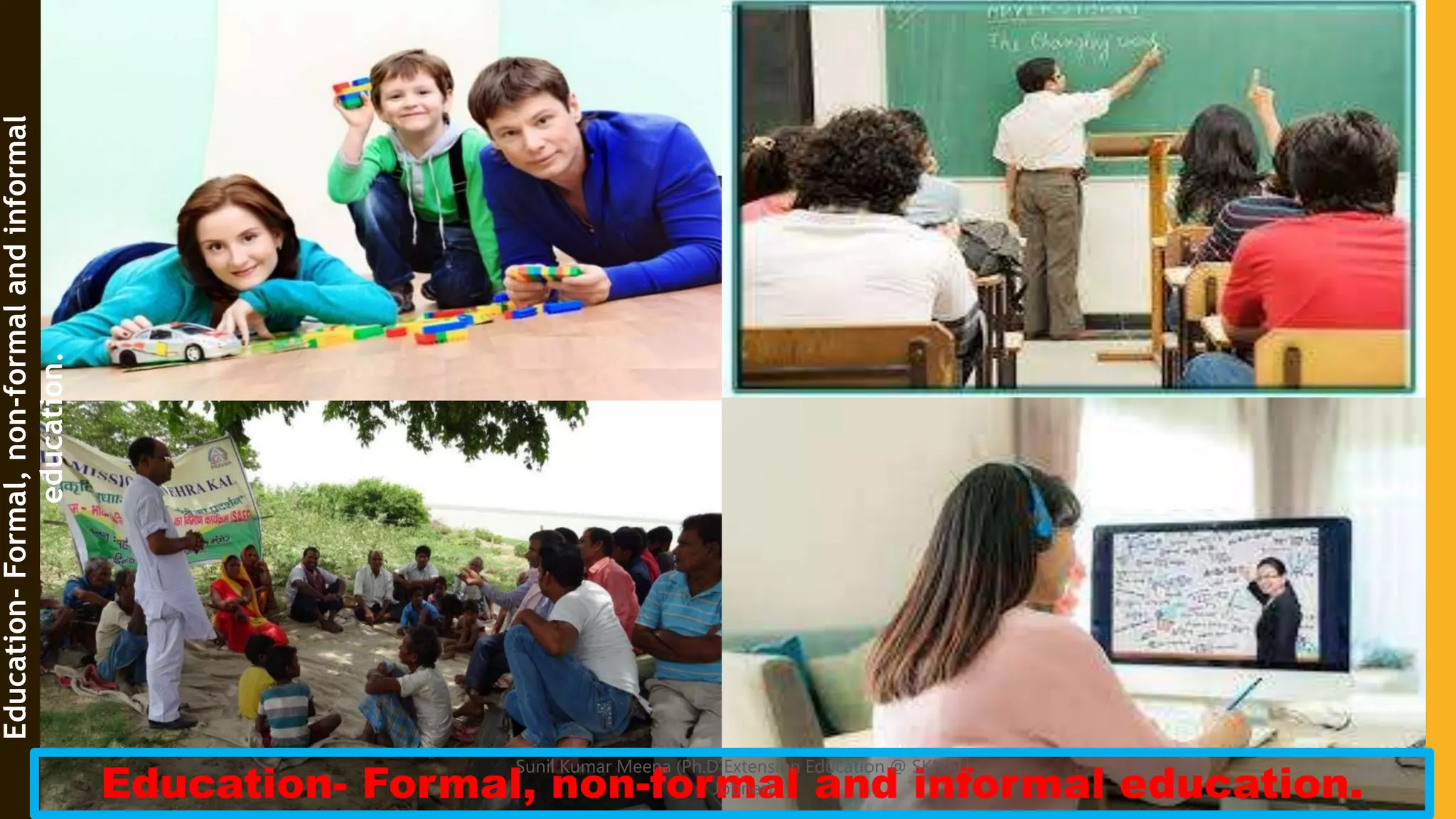 education- meaning, defination, types of education and Differences in ...