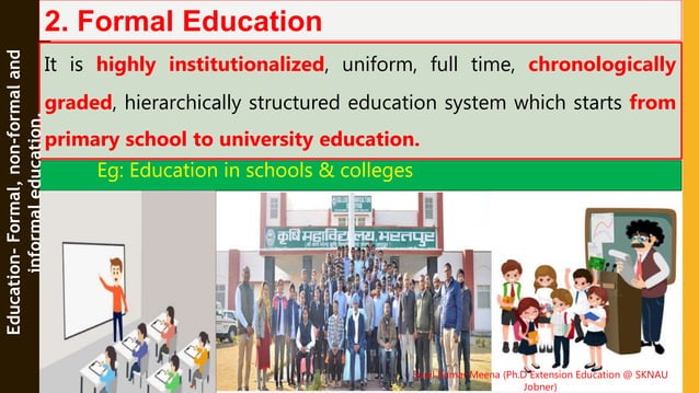 education- meaning, defination, types of education and Differences in ...