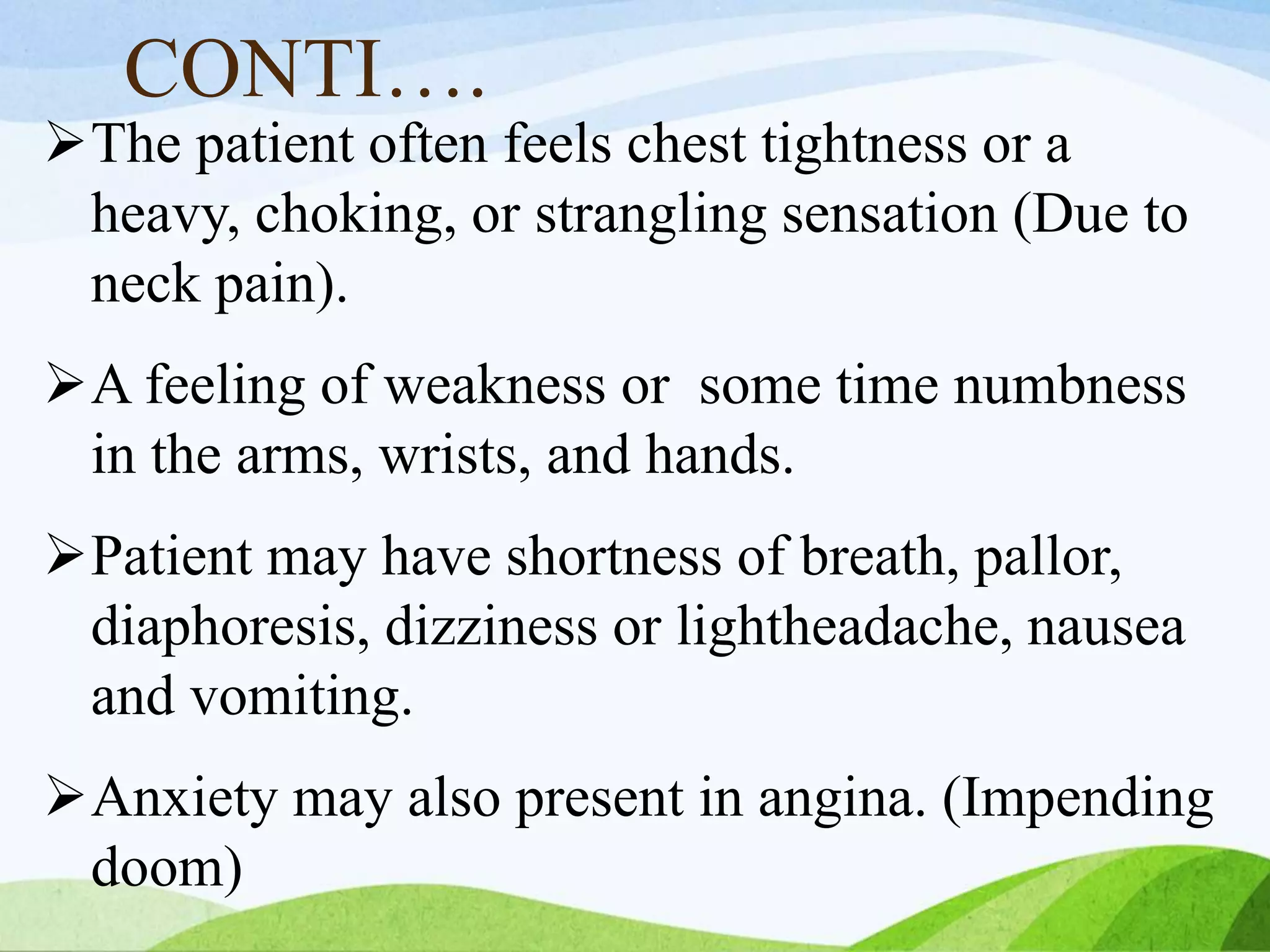 1. nursing management patient with angina pectoris | PPTX