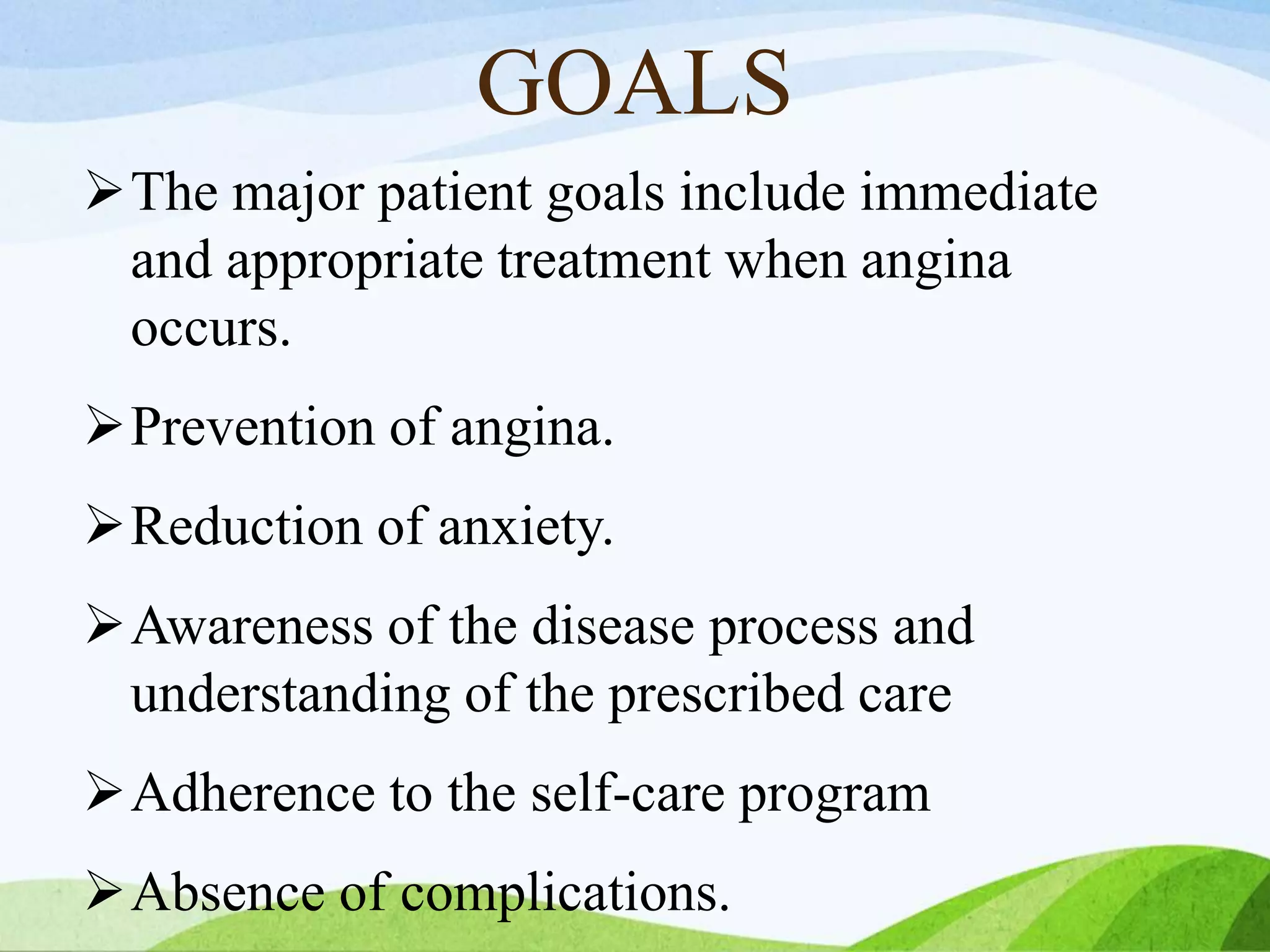 1. nursing management patient with angina pectoris | PPTX