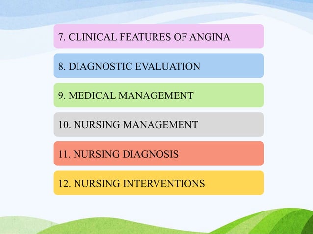 1. nursing management patient with angina pectoris | PPTX