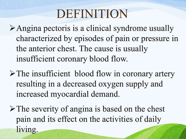 1. nursing management patient with angina pectoris | PPTX
