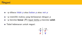 1. logika proposisi | PPTX