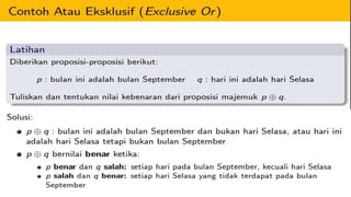 1. logika proposisi | PPTX