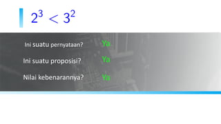 1. logika proposisi | PPTX