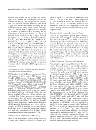 Role of Sema4D in Bone Metastasis of Breast Cancer | PDF