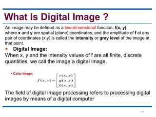 1. steps in image processing | PPTX