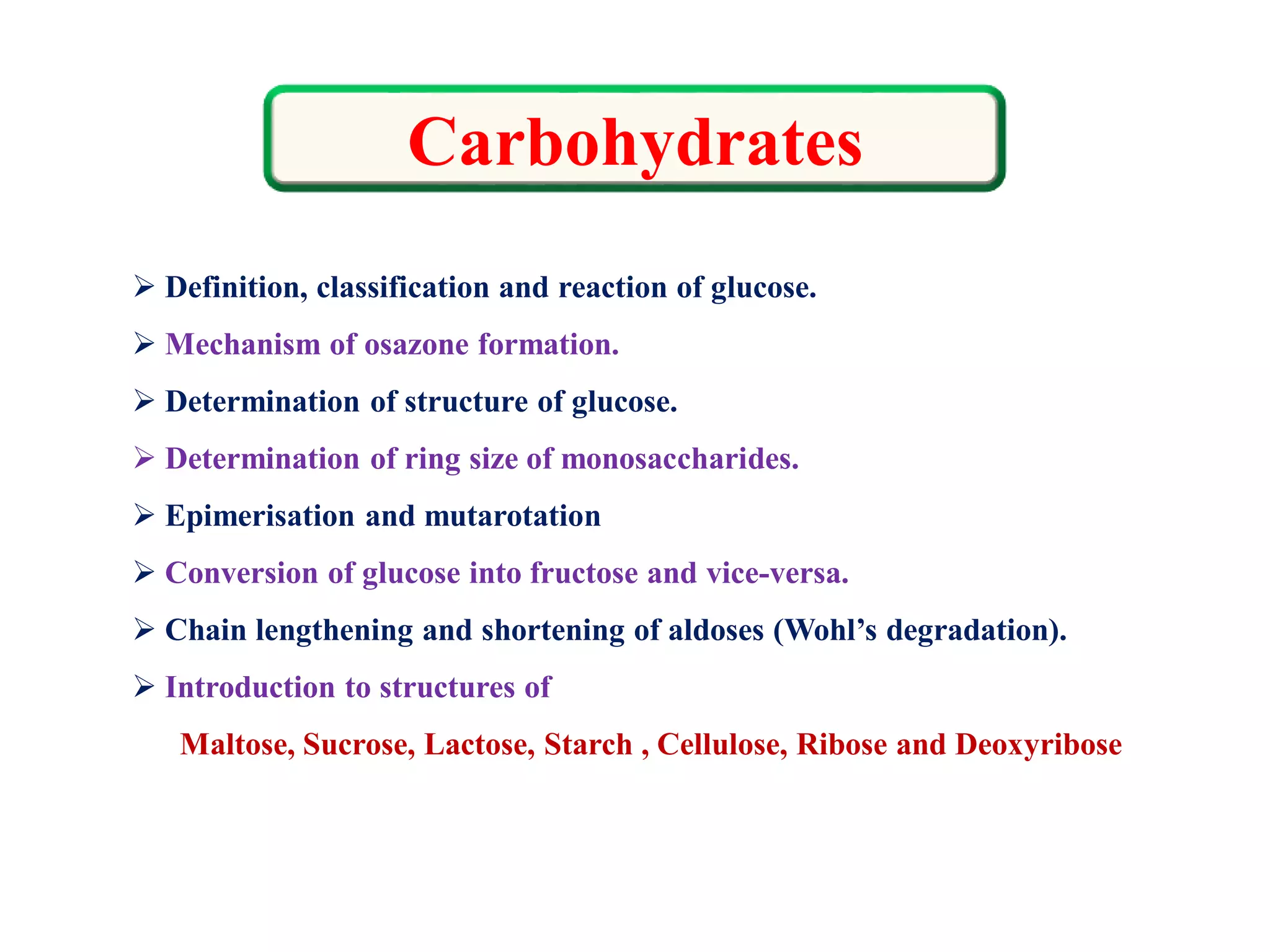 Carbohydrates | PDF