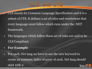 1..Net Framework Architecture-(c#) | PPT