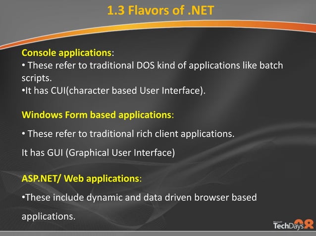 1..Net Framework Architecture-(c#) | PPT