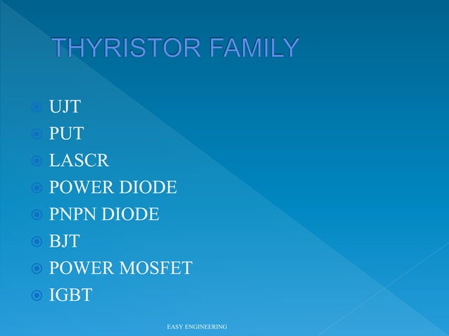 POWER ELECTRONICS BASIC COMPONENTS INTRODUCTION PART 1 | PPT