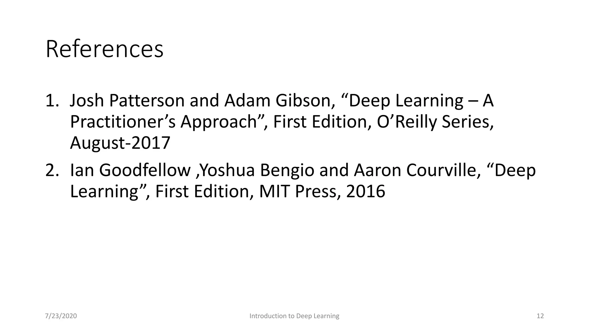 1.Introduction to deep learning | PPTX