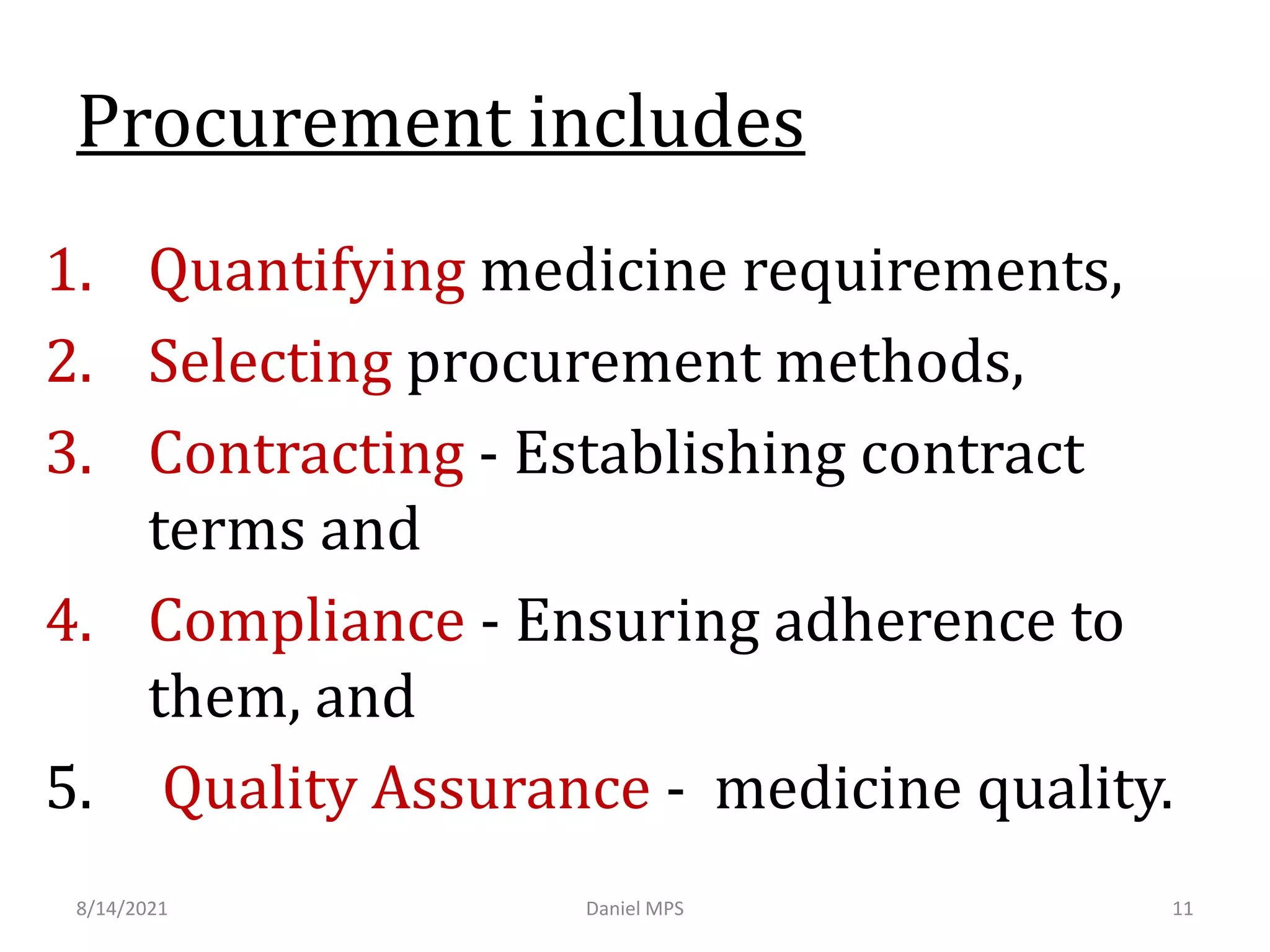 1. Pharmacy management cycle | PPTX