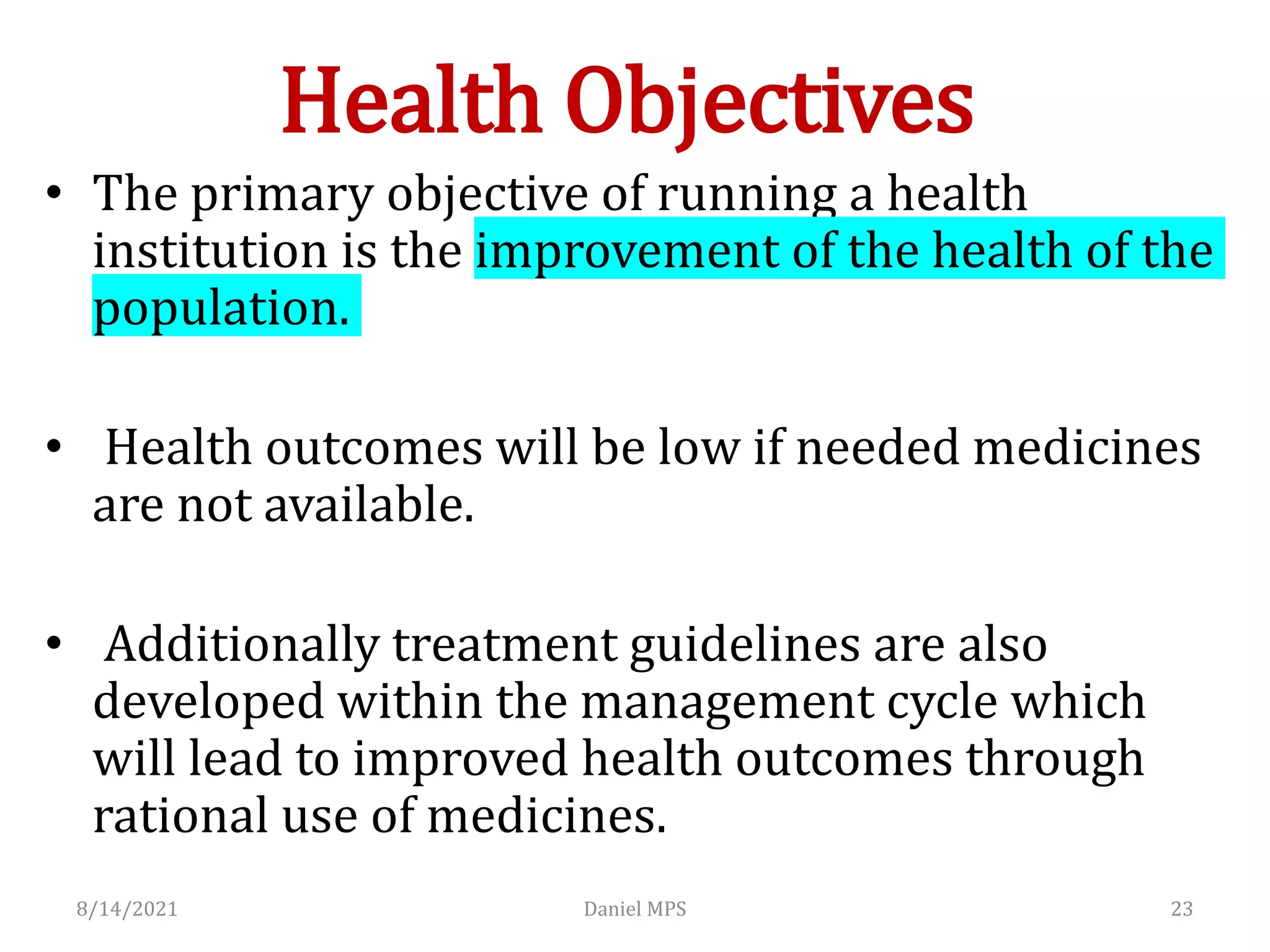 1. Pharmacy management cycle | PPTX
