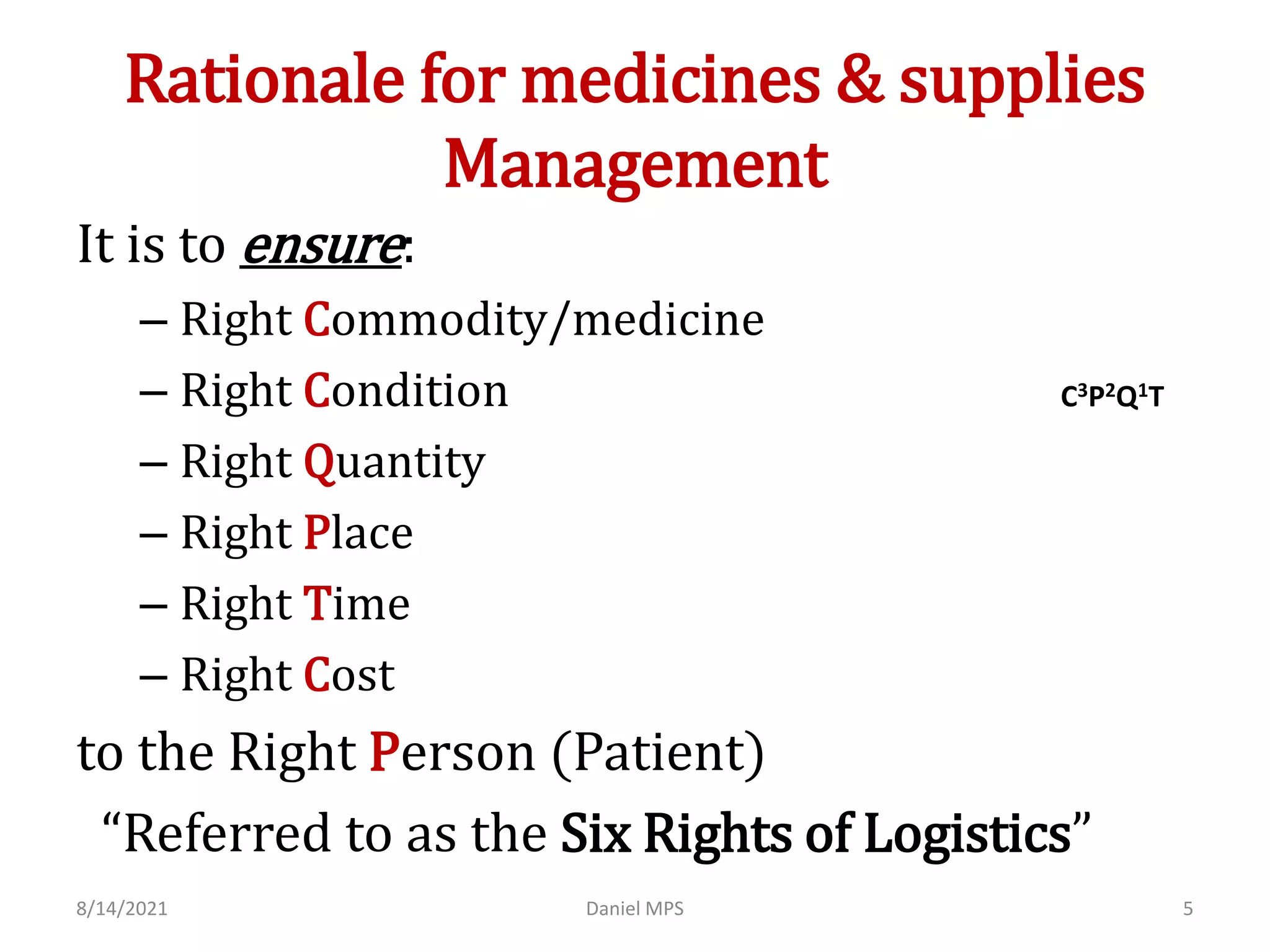 1. Pharmacy management cycle | PPTX