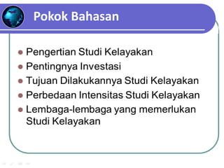 "Pengertian & Konsep Dasar STUDY KELAYAKAN" _PANDUAN dalam Penyusunan ...