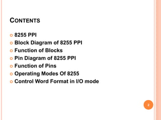 1.ppi 8255 | PPTX | Operating Systems | Computer Software and Applications