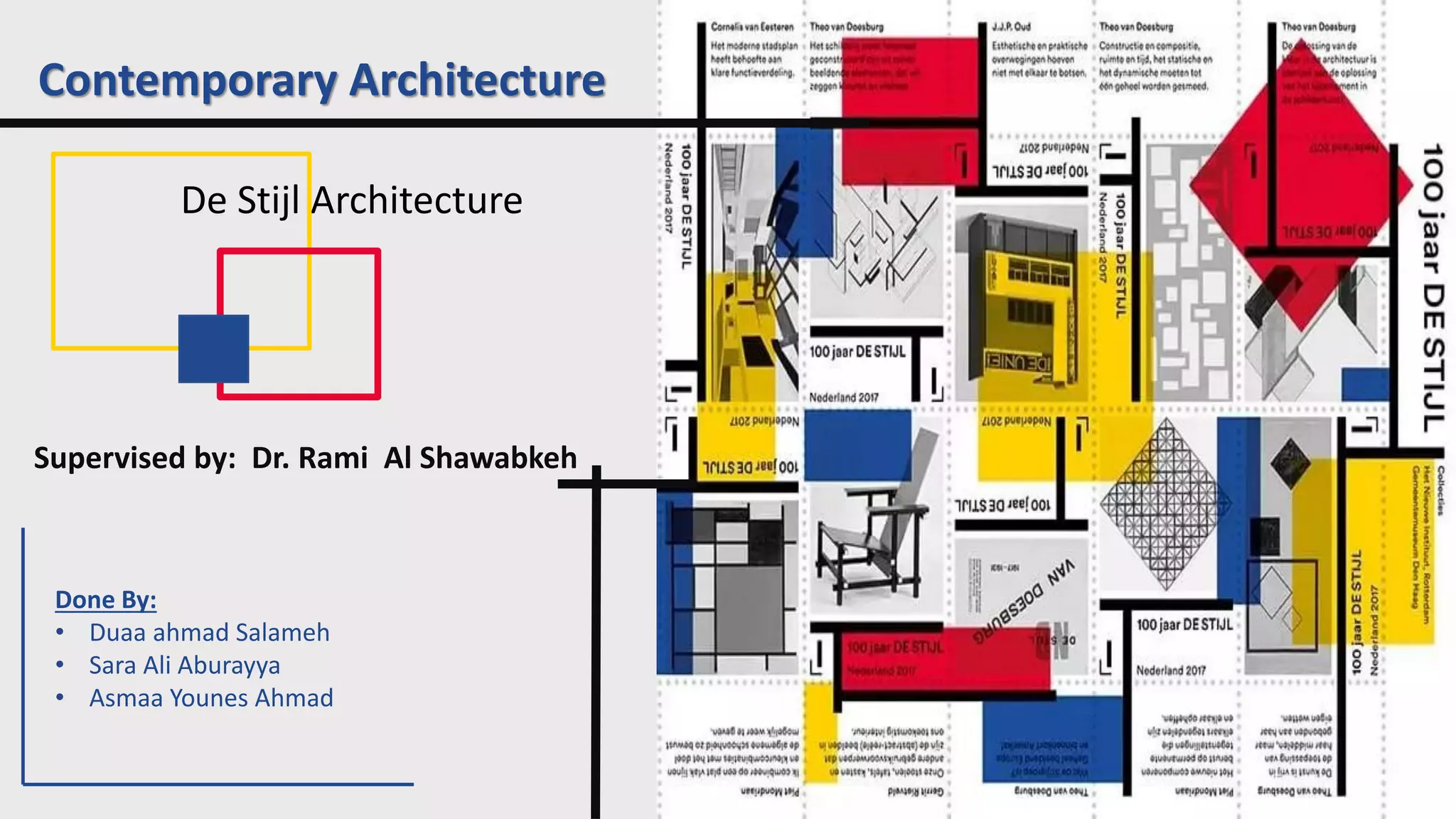De Stijl Architecture Principles in a Jordanian Children's Museum | PPT