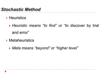 Nature inspired metaheuristics | PPT