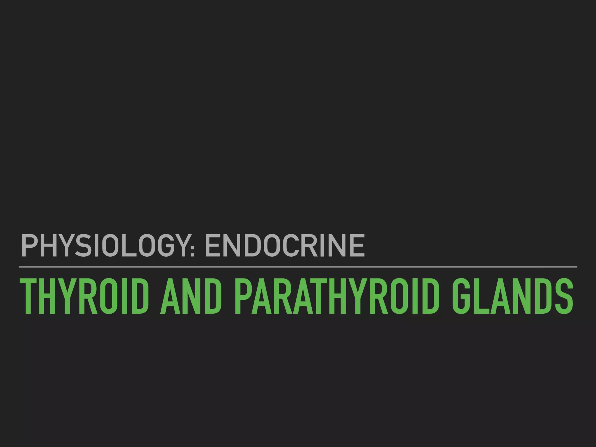 1 Thyroid And Parathyroid Glands Ppt
