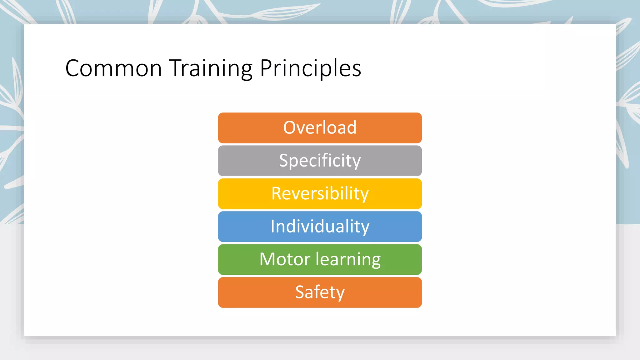 Principles of Training 101 | PPTX