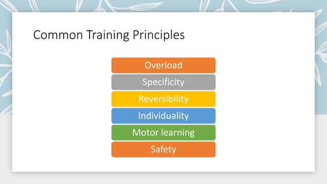 Principles of Training 101 | PPTX