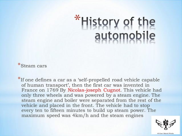 introduction to the automobile | PPT