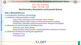 1. Biostatistics introduction and terminologies | PPTX