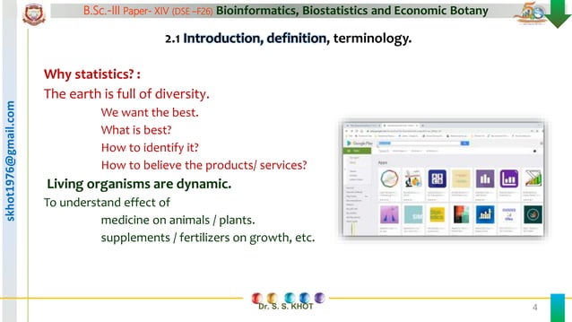 1. Biostatistics introduction and terminologies | PPTX | Biological Sciences | Science