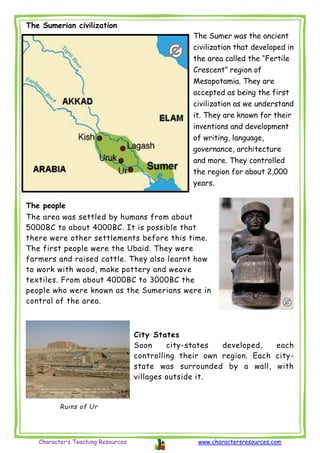 1. the sumer civilization | PDF