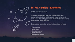 HTML Semantic Elements | PPTX