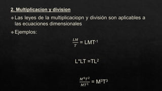 Homogeneidad dimensional | PPTX