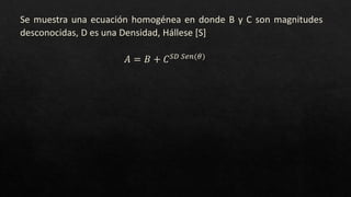 Homogeneidad dimensional | PPT