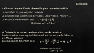 Homogeneidad dimensional | PPT