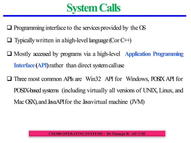 1.7 system calls | PPT