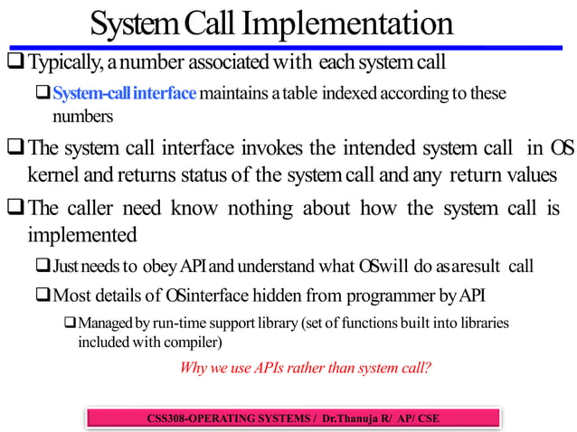 1.7 system calls | PPT