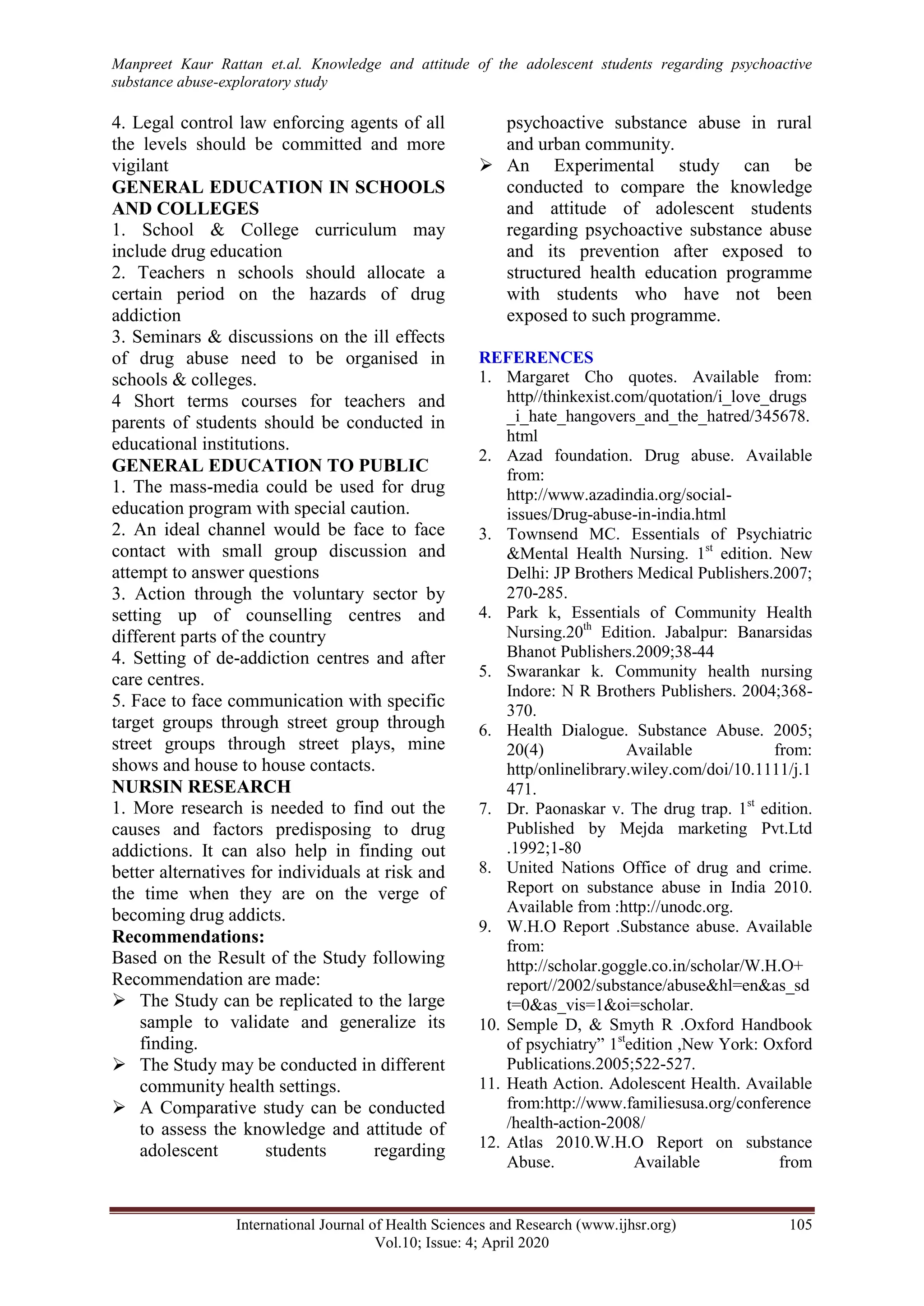 substance abuse imp | PDF