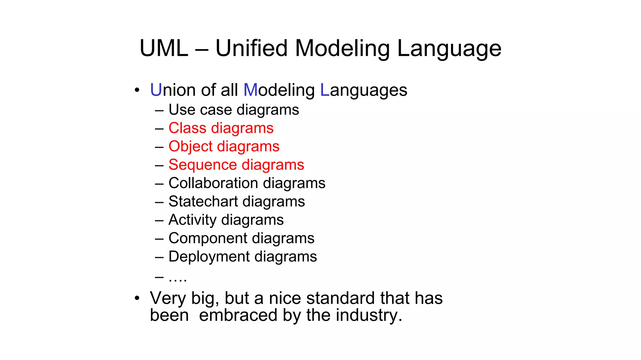 1. introduction to uml | PPTX | Programming Languages | Computing