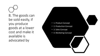 introduction to marketing-Multiple Choice Questions and Answers - | PPTX