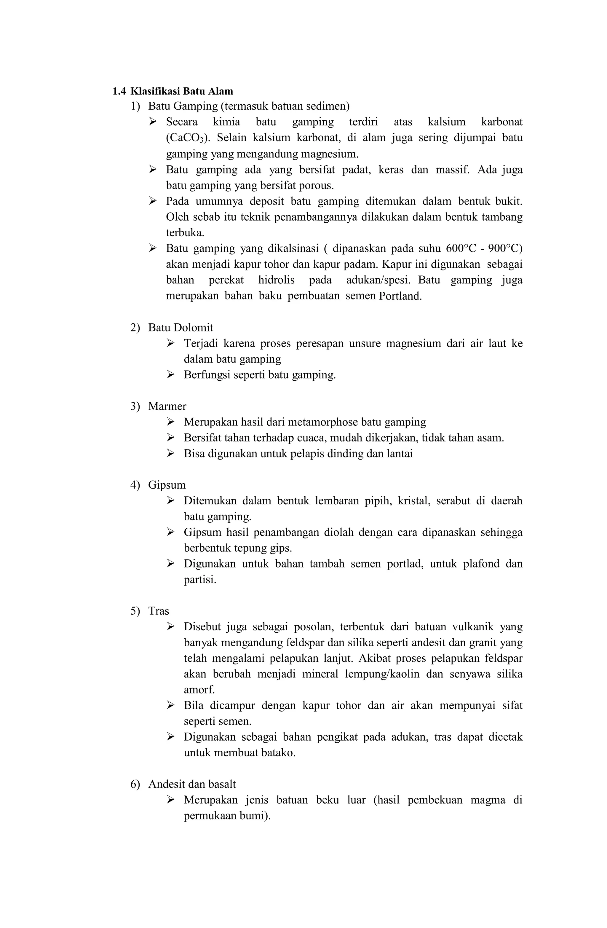 1. batu alam dan siklus terbentuknya | PDF