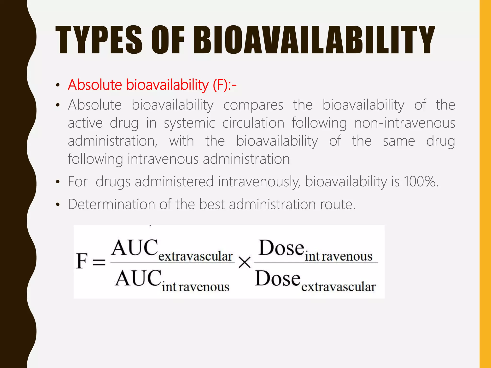 1.0.bioavailability, pharmacokinetics and efficacy determination | PPTX