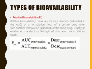 1.0.bioavailability, pharmacokinetics and efficacy determination | PPTX ...